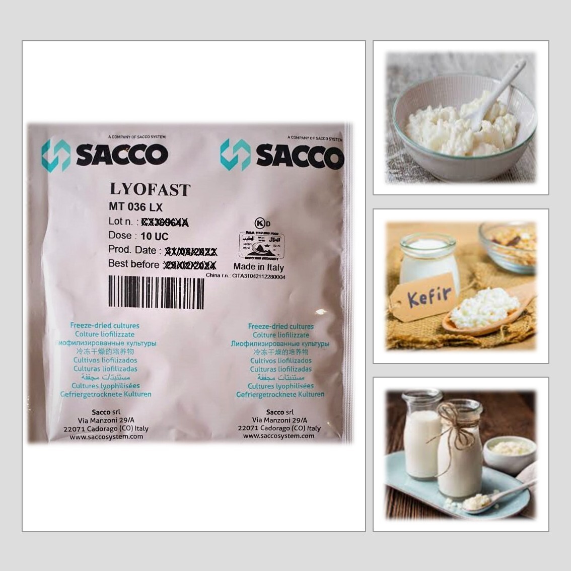 LYOFAST MT 036 LX - 10 UC (FOR MILK - CONTAINS YEAST)
